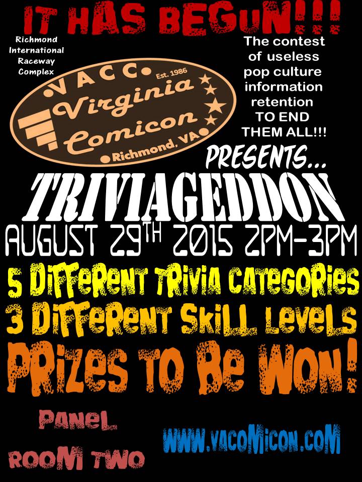 Triviageddon » 2024 VA Comicon in Richmond! Virginia Comic Con!