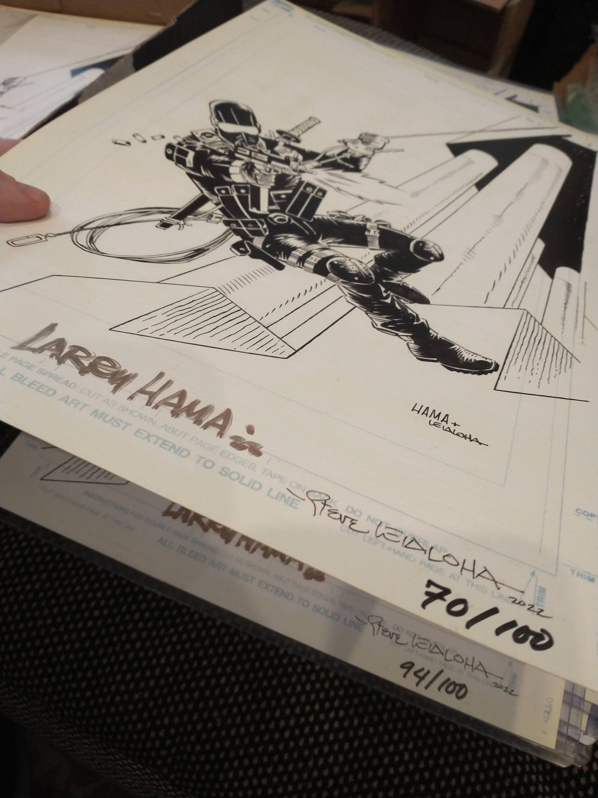 LTD 100 Larry Hama Signed & Numbered Art Print! » 2023 VA Comicon in ...